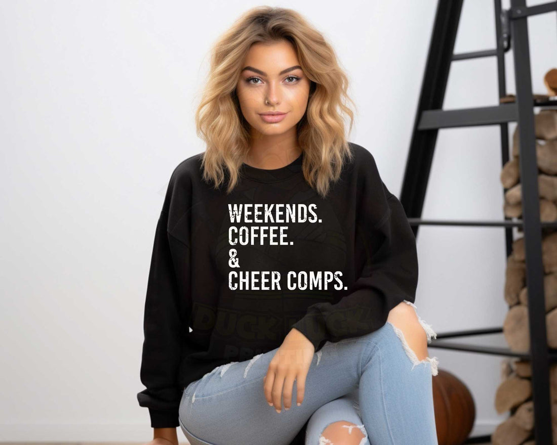 Weekends Coffee Cheer Comps – Duck Luck Printing